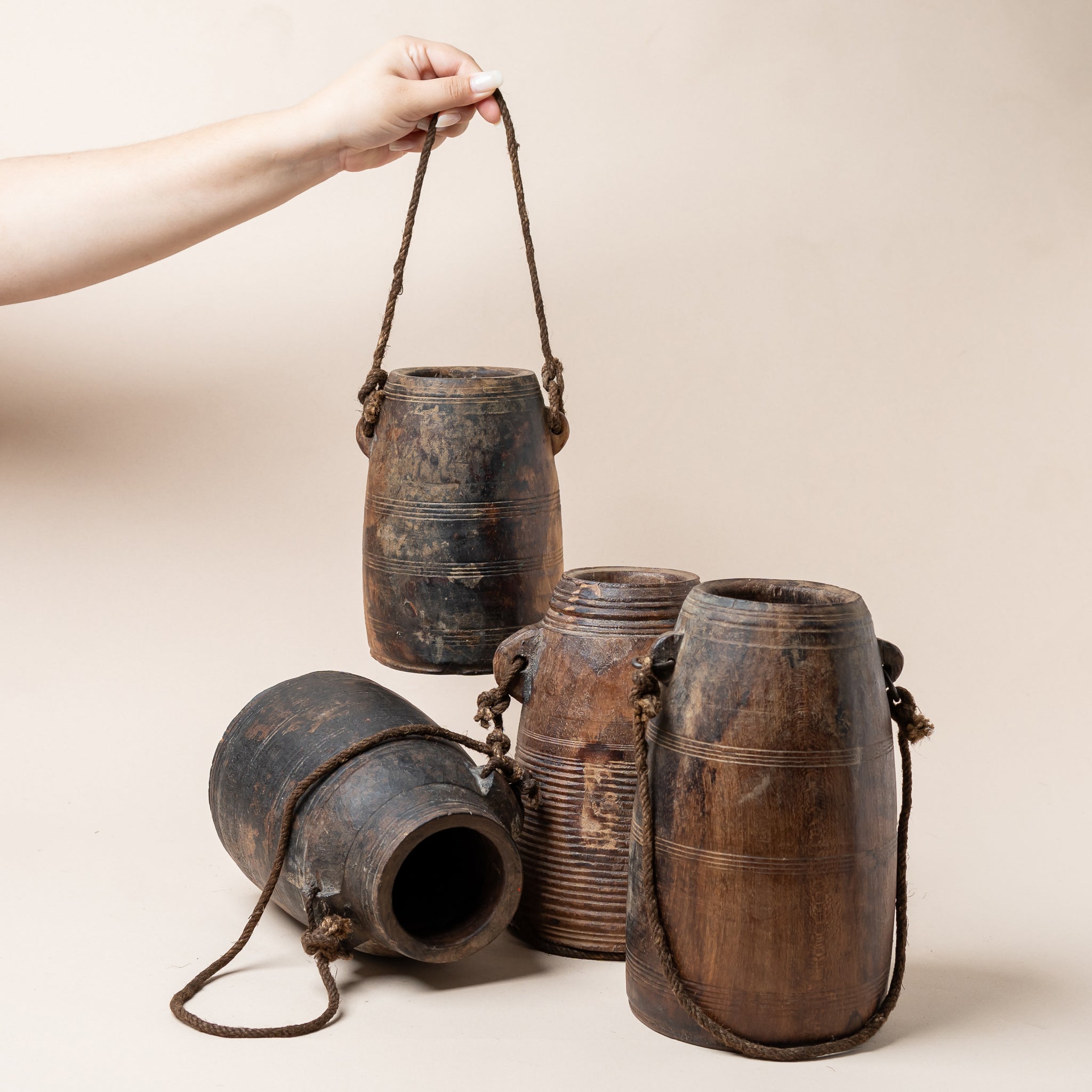 MASHA WOODEN GRAIN POT – GAIA ELEMENT